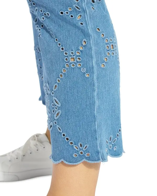 Lyssé Billie Eyelet Straight Jeans