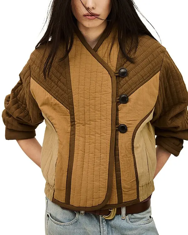 Ba&sh Quilted Button-detailed Jacket