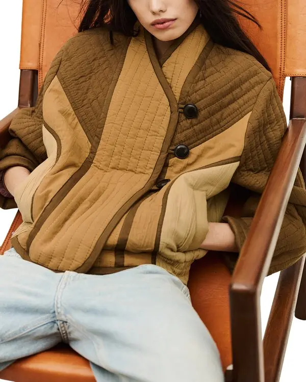 Ba&sh Quilted Button-detailed Jacket