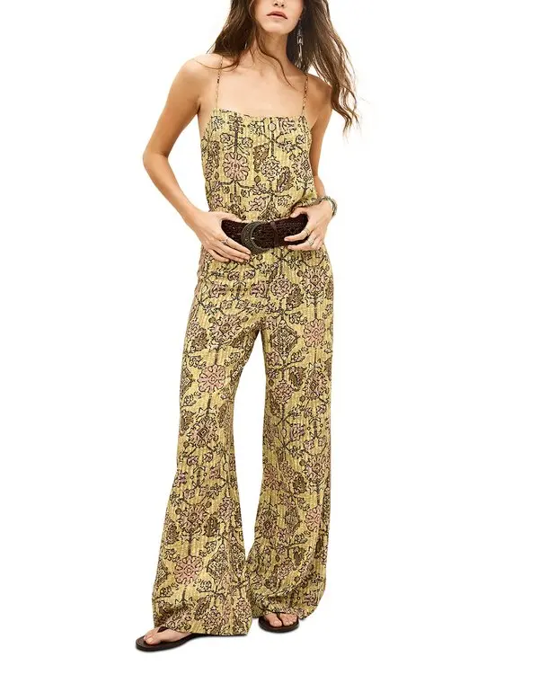 Ba&sh Pali Printed Viscose Trousers