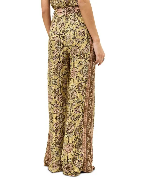 Ba&sh Pali Printed Viscose Trousers