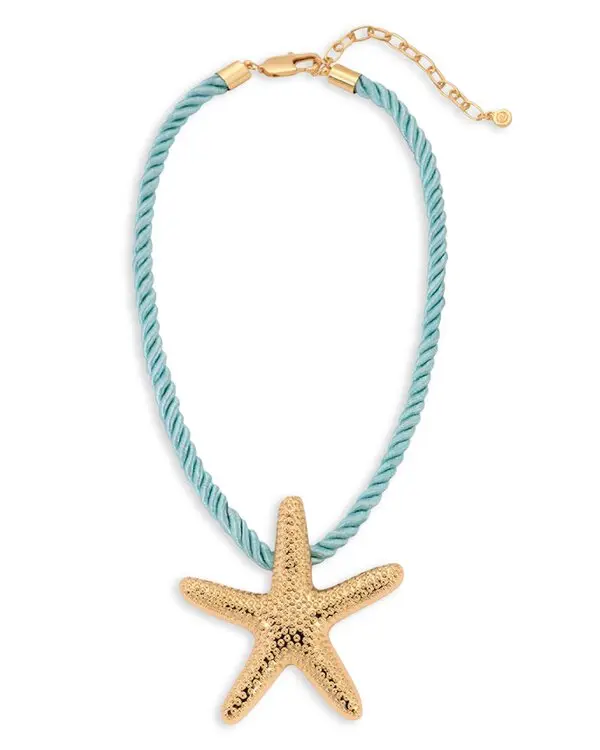 Ettika Starfish Statement Pendant Necklace - Turquoise