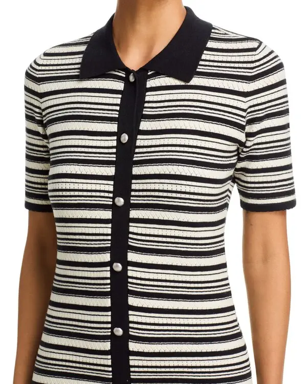 Elie Tahari Lucine Striped Sweater Dress