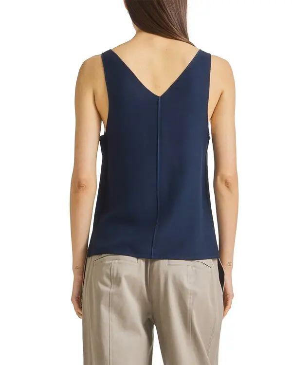 SAINT ART Keira V Neck Tank Top - Navy