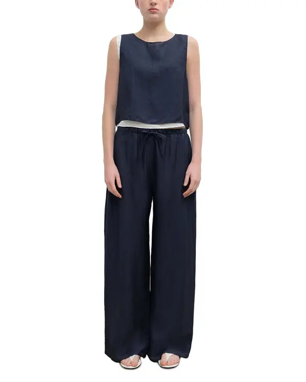 LESET Daniel Crop Sleeveless Crew Top
