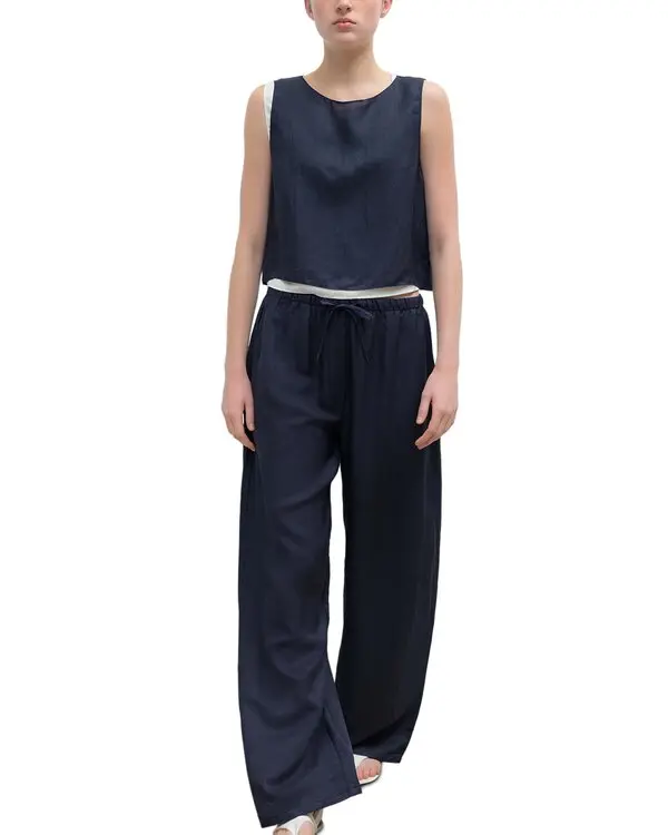 LESET Daniel Crop Sleeveless Crew Top