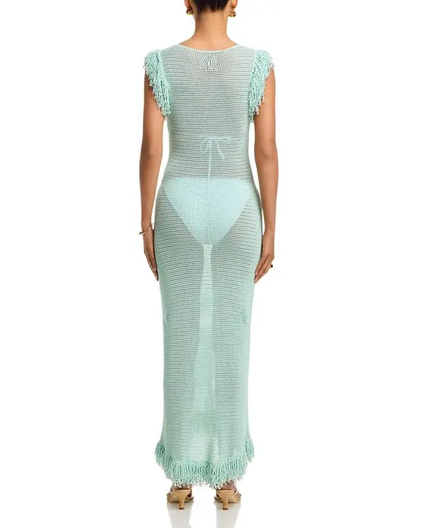 Paris Georgia Cotton Fringe Maxi Dress