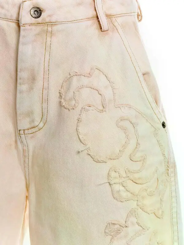 Agua Bendita Fallon Floral Embroidered Trousers