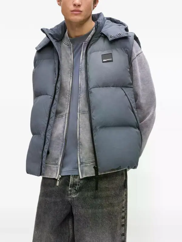 Karl Lagerfeld Padded Hooded Gilet