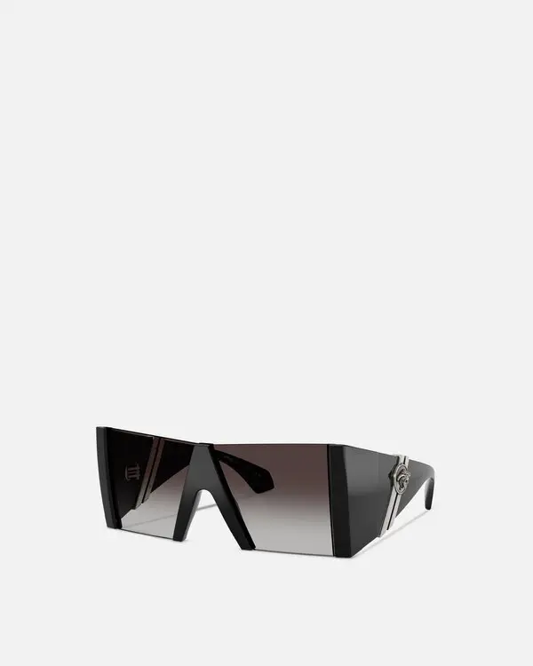Versace Edge Mask Sunglasses - Black