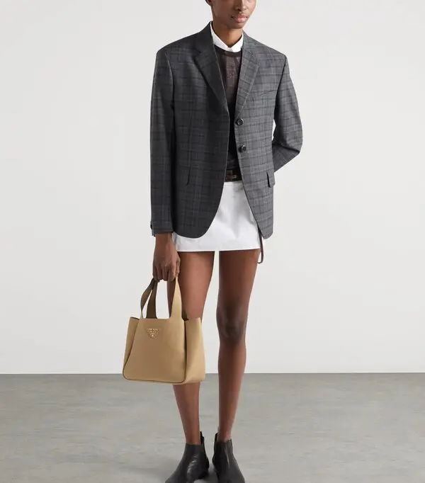 Prada Small Leather Tote Bag