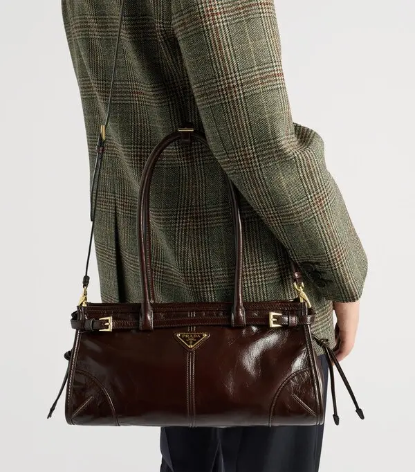 Prada Medium Leather Bonnie Shoulder Bag