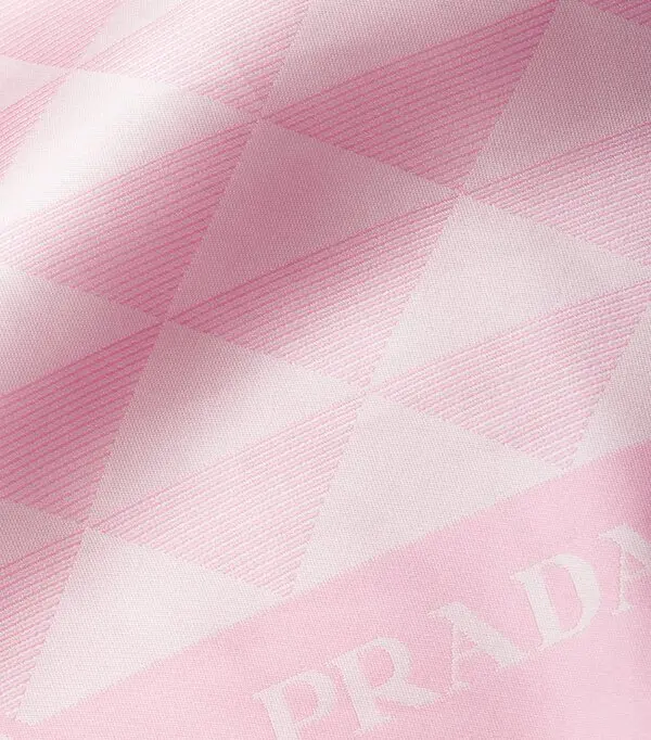 Prada Silk Printed Triangle Scarf