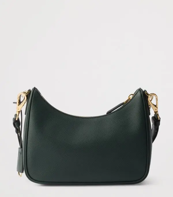 Prada Saffiano Leather Re-edition Shoulder Bag - Green