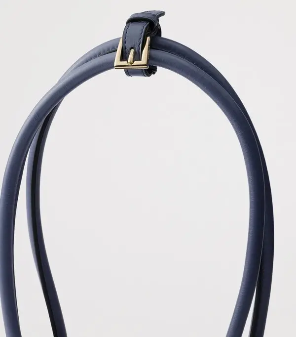 Prada Medium Leather Bonnie Top-handle Bag - Blue