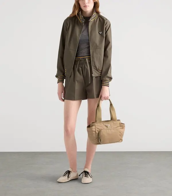 Prada Re-nylon Tote Bag - Brown