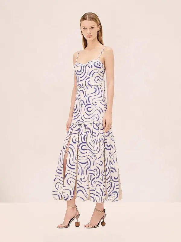 Alexis Bellisse Midi Dress - Blue Wave