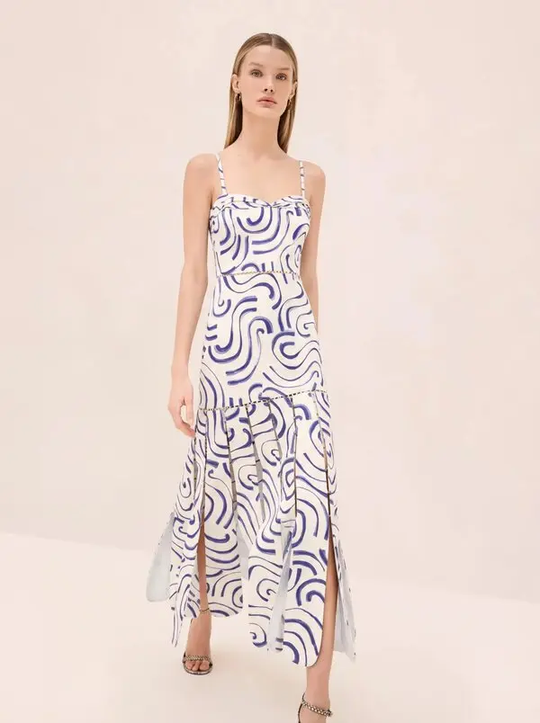 Alexis Bellisse Midi Dress - Blue Wave