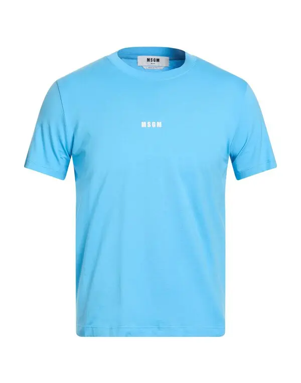MSGM Cotton T-shirt - Sky Blue