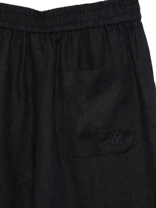 Emporio Armani Linen Trousers - Blu