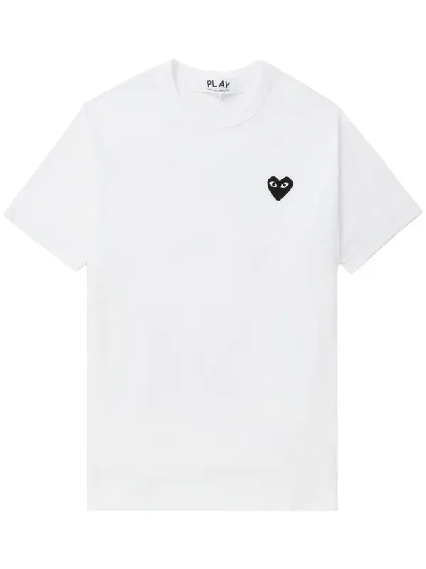Comme Des Garçons Cotton Appliqué Logo T-shirt