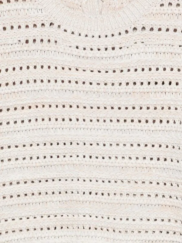 Emporio Armani Cotton Open Knit Cardigan