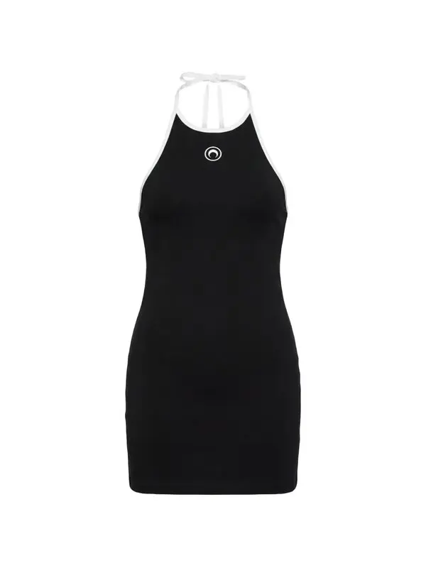 MARINE SERRE Moon Short Dress - Nero
