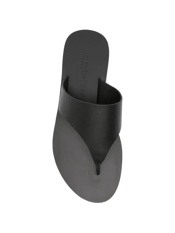 Manebí Leahter Thong Sandals - Black