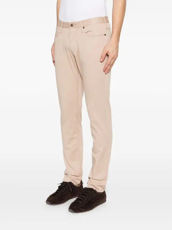 Emporio Armani Cotton Denim Jeans - Beige