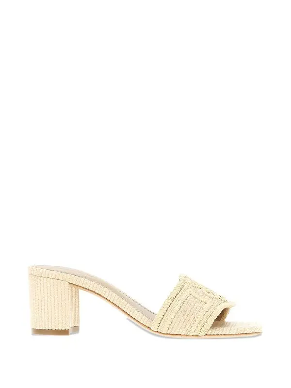 Emporio Armani Raffia Mules