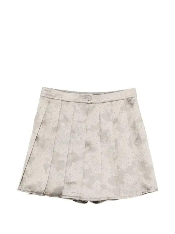 Emporio Armani Pleated Patterned Skort - Grigio