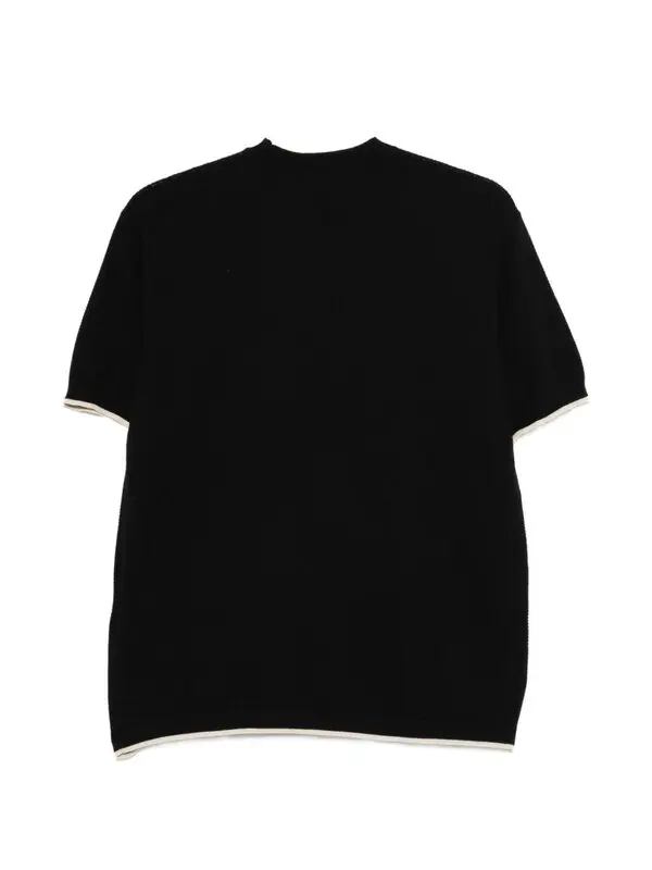 Emporio Armani Cotton Knitted T-shirt - Blu