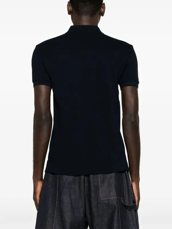 Comme Des Garçons Cotton Piqué Polo Shirt - Blue