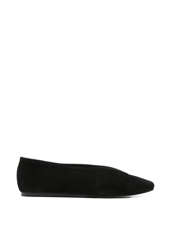 Manebí Suede Leather Ballet Flats - Nero