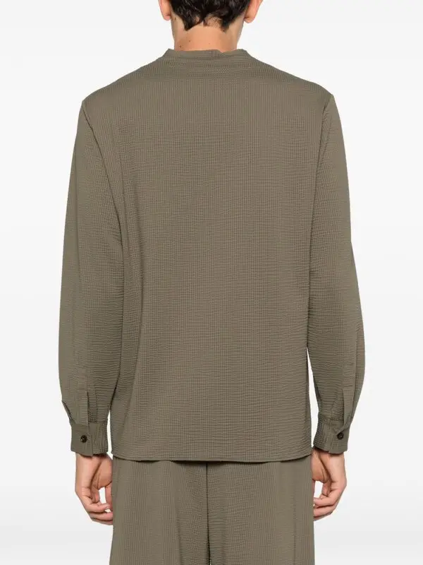 Emporio Armani Textured V-neck Shirt