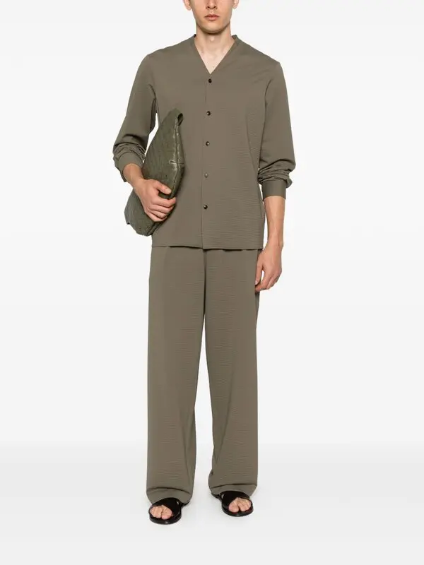 Emporio Armani Textured V-neck Shirt