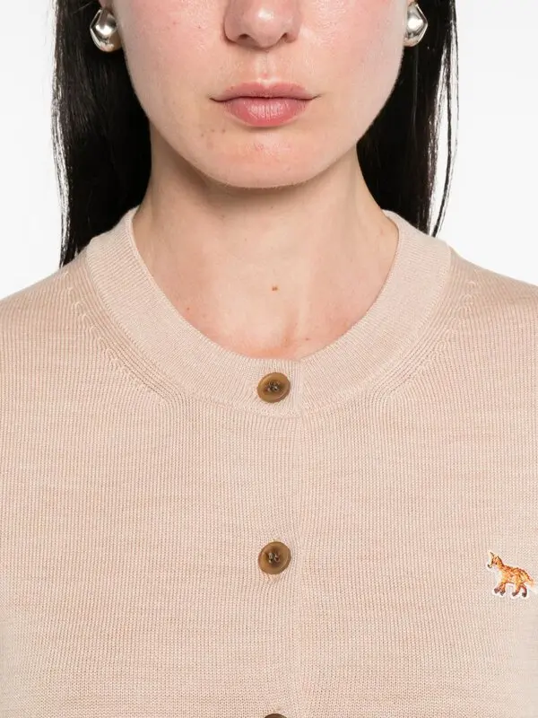 Maison Kitsuné Baby Fox Wool Cardigan