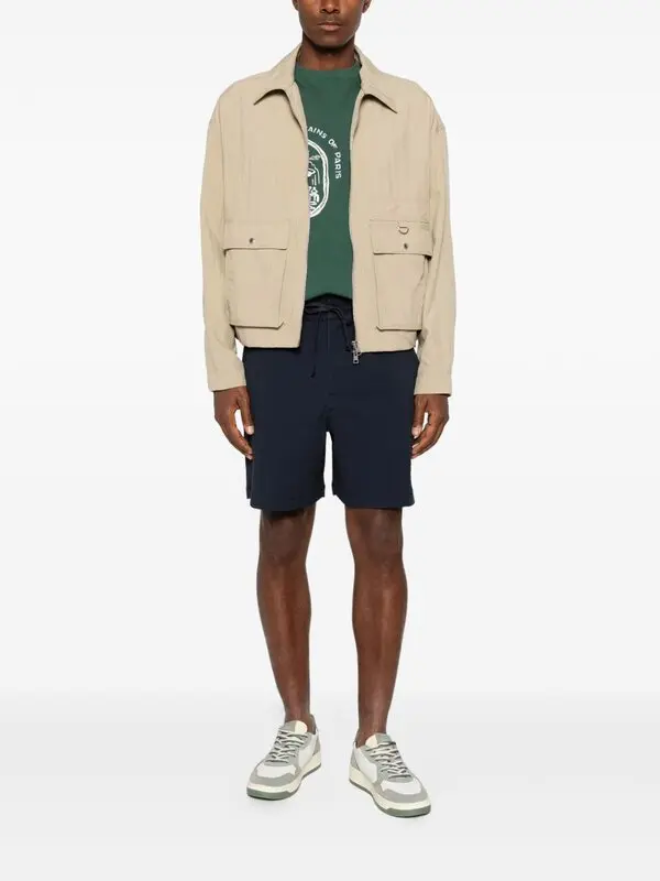 Maison Kitsuné Cotton Seersucker Shorts
