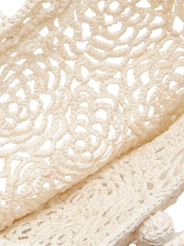 Jacquemus Le Petit Rond Spaggia Handbag - White