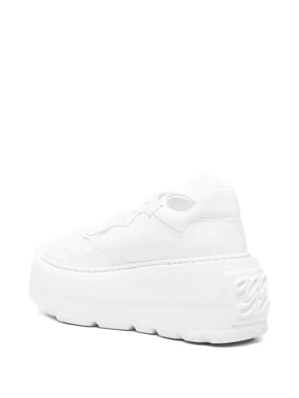 Casadei Nexus Platform Lace-up Sneakers - Bianco