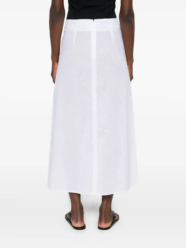 TOTEME Linen And Cotton Blend A-line Skirt