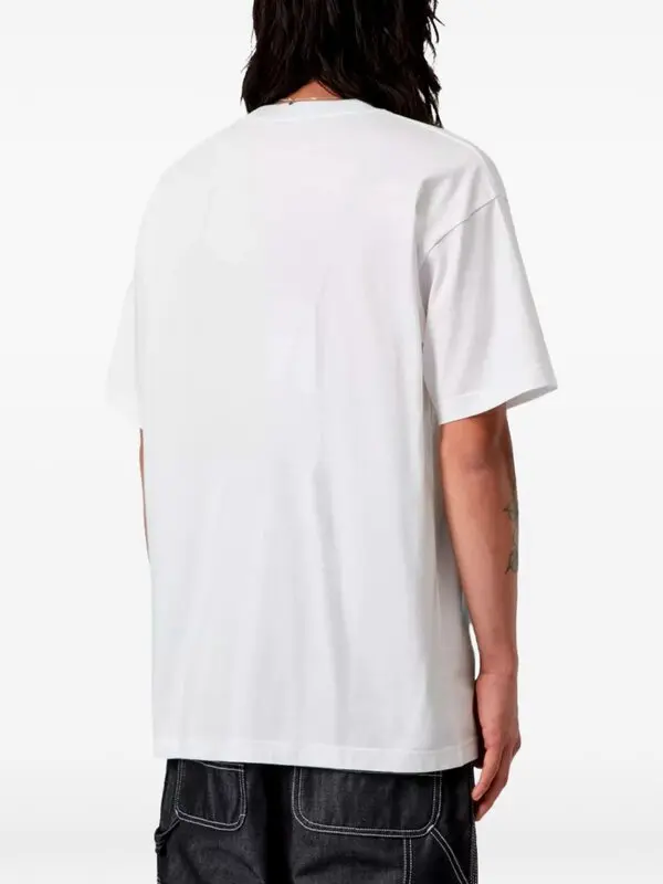 Carhartt Work In Progress Cotton T-shirt With Graphic Print - Bianco