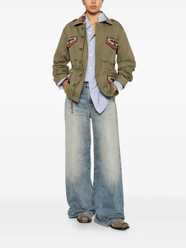 FRONT STREET Embroidered Cotton Jacket