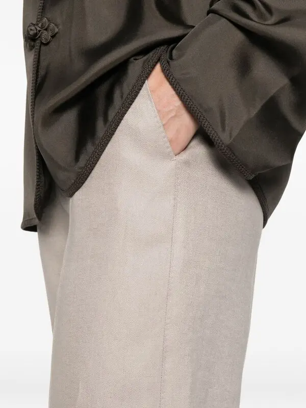 Tagliatore Linen Trousers - Beige