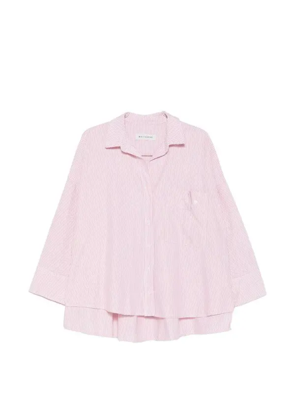 WHITE SAND Striped Cotton Shirt