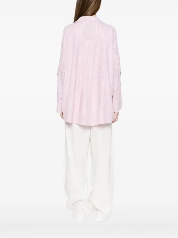 WHITE SAND Striped Cotton Shirt