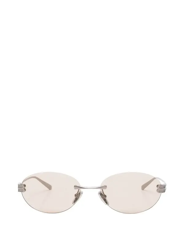 Balenciaga Oval Rimless Sunglasses - Grigio