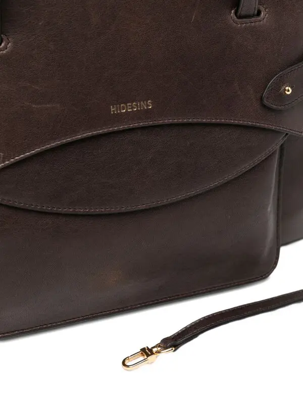 HIDESINS Lullaby Medium Leather Tote - Marrone