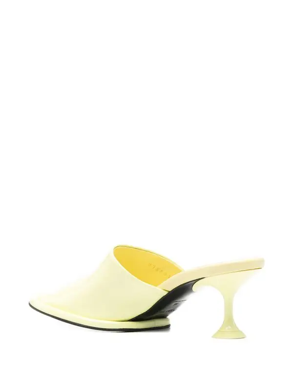 SERGIO ROSSI Leather Mules - Giallo