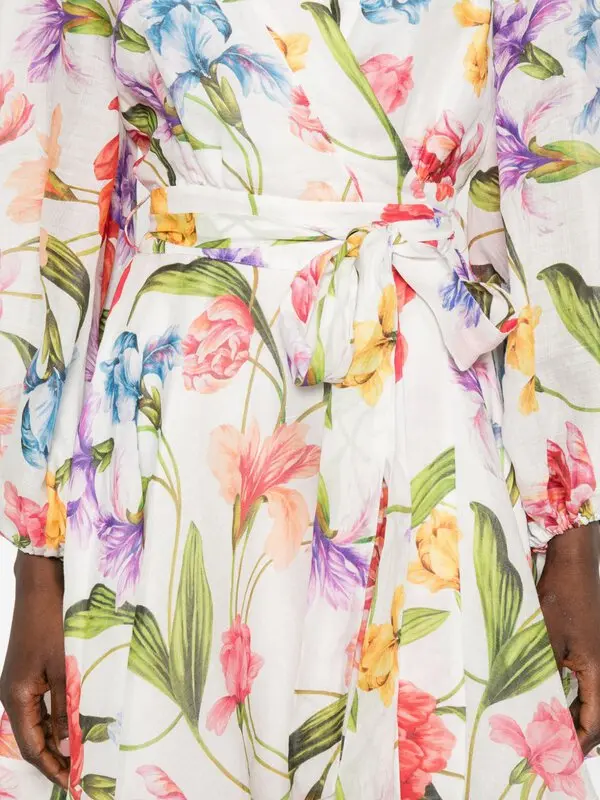 LAVI Printed Short Dress - Bianco